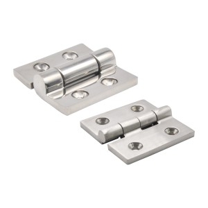 不锈钢蝶形合页 锥孔型 材质SUS316 平型-零部件CAD